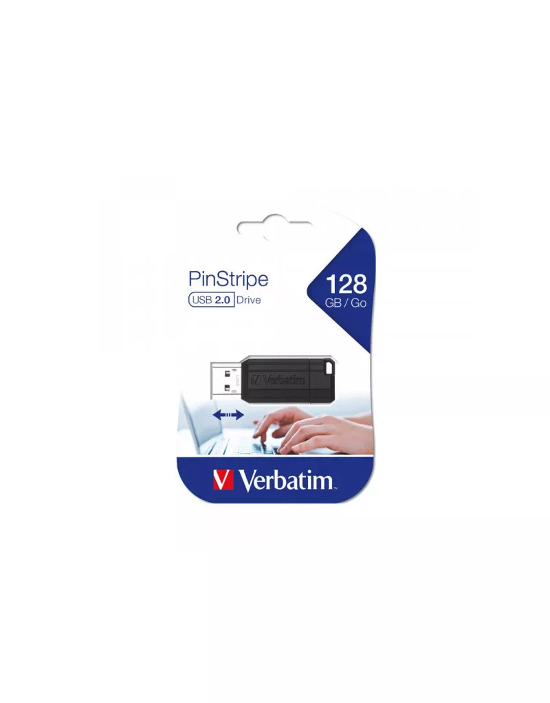 Flash USB 128GB Verbatim 2 0 Pinstripe
