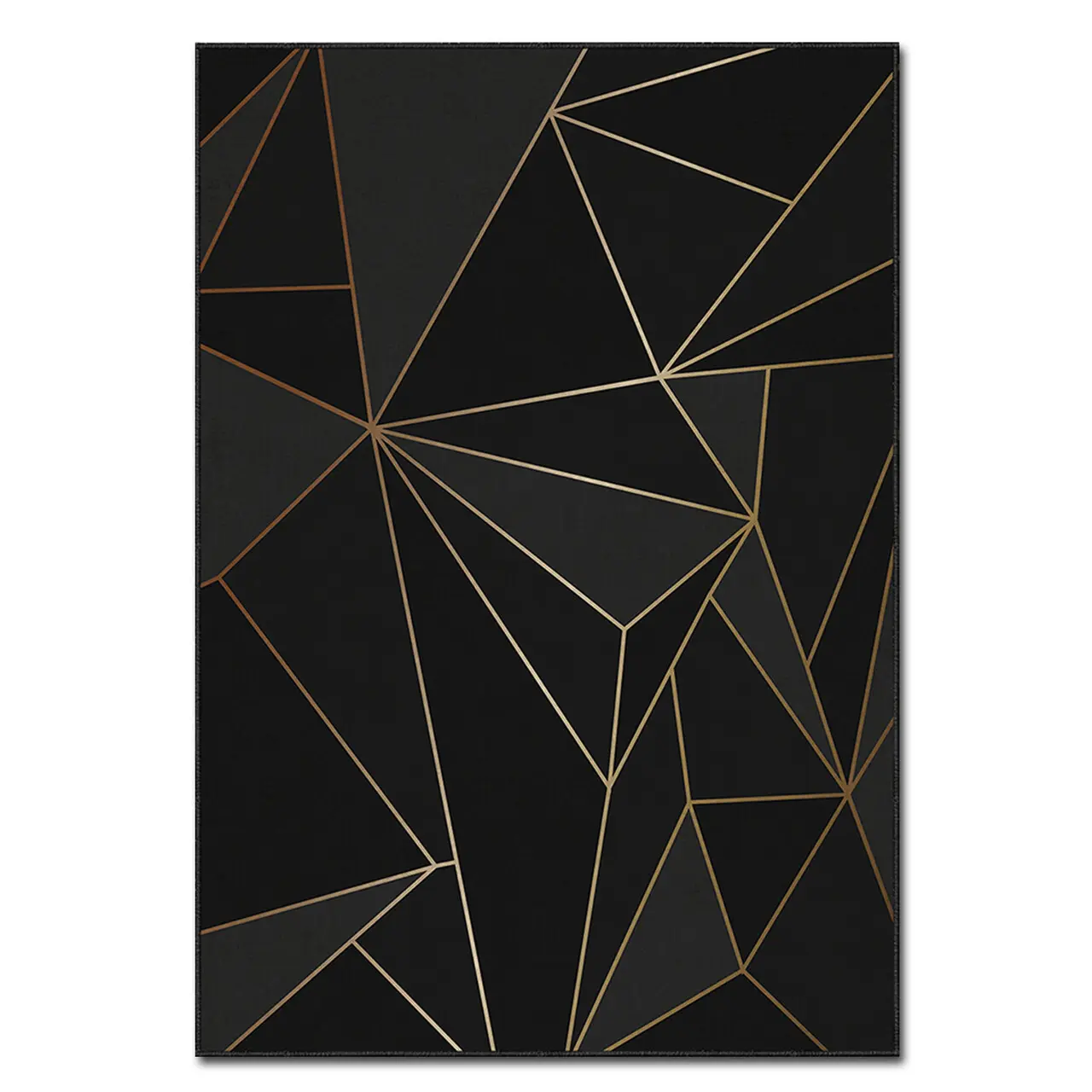 Conceptum Hypnose Tepih Asr Carpet 107, 120x180 cm, Crno-zlatni