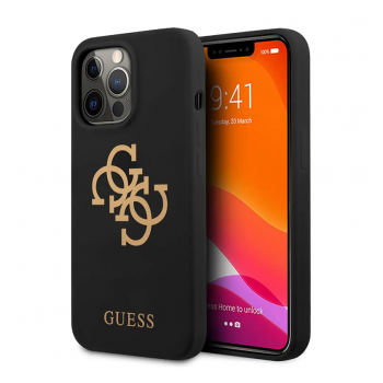 Maska Guess Hc Silicone 4G za iPhone 13 Pro crna.