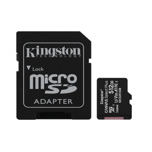 Memorije kartice KINGSTON SDCS2/512GB/microSD/512GB/100MB/s-85MB/s+adapter