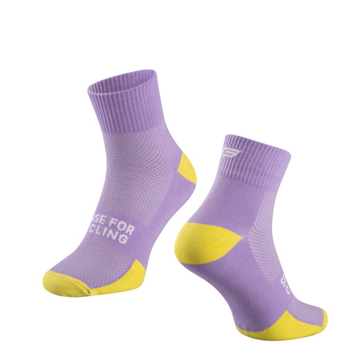 Čarape FORCE EDGE, ljubičasto-fluo L-XL/42-46