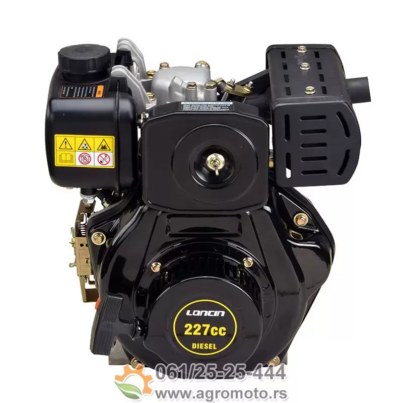 Dizel Motor ugradni Loncin D230F 227cm³ 4,5 KS