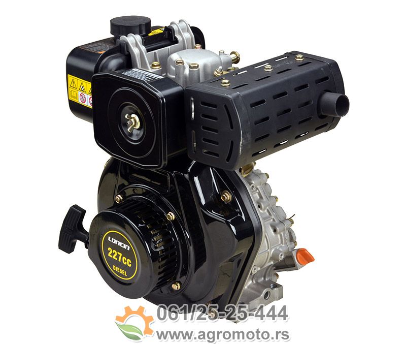 Dizel Motor ugradni Loncin D230F 227cm³ 4,5 KS