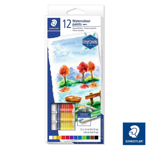 Akvarel vodene boje u tubi 12x12ml, Staedtler