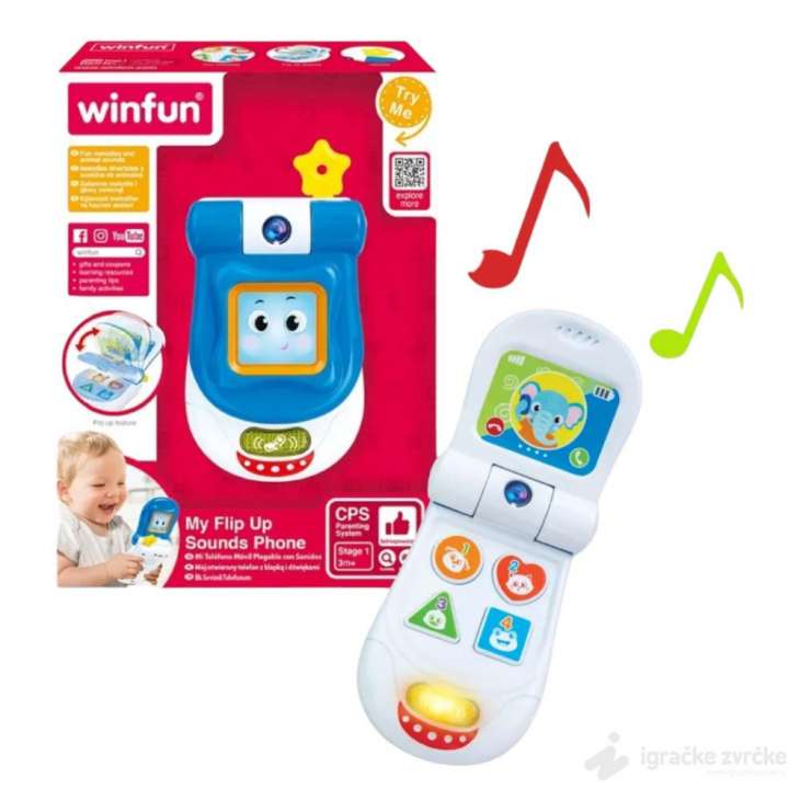 WIN FUN Baby telefon na preklapanje