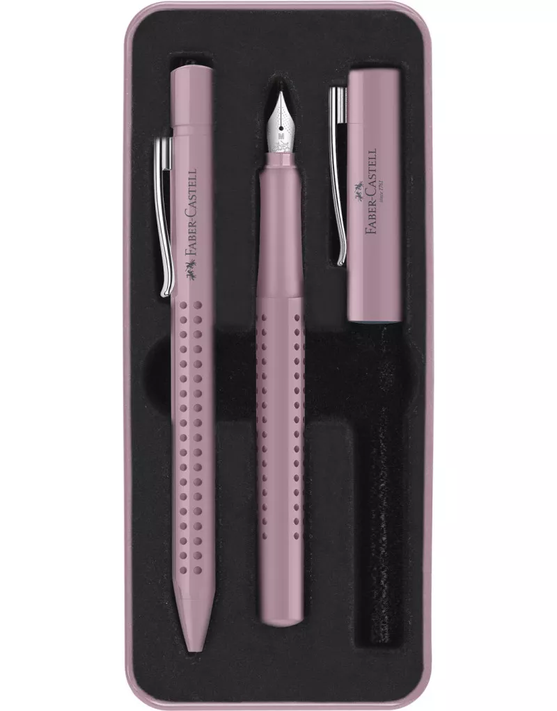 Set Faber Castell Grip 2010 hemijska olovka + naliv pero M rose shadow 2015280