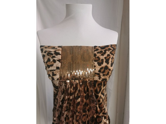Svecana haljina sa sljokicama animal print