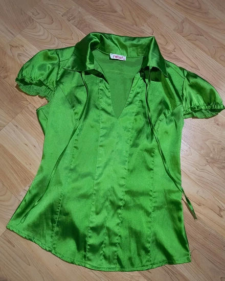 Zelena saten košuljica