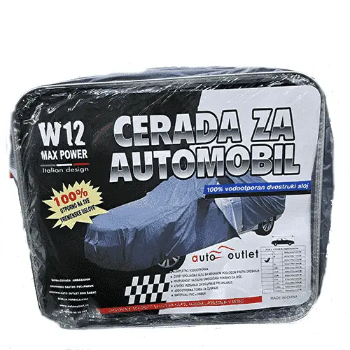 Cerada za SUV vozila, 589x175x160cm, Siva