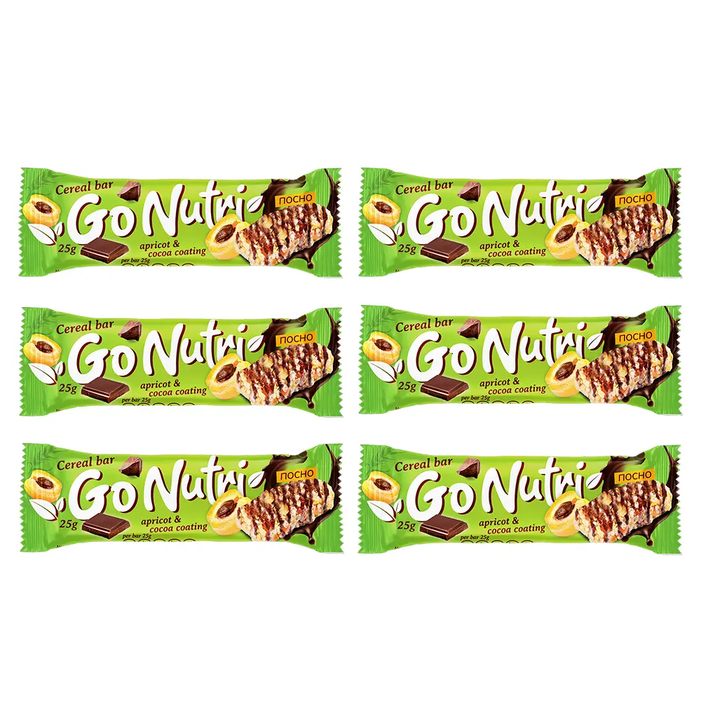 Vitalia Go nutri bar, Kajsija i kakao, 25g, 6 komada