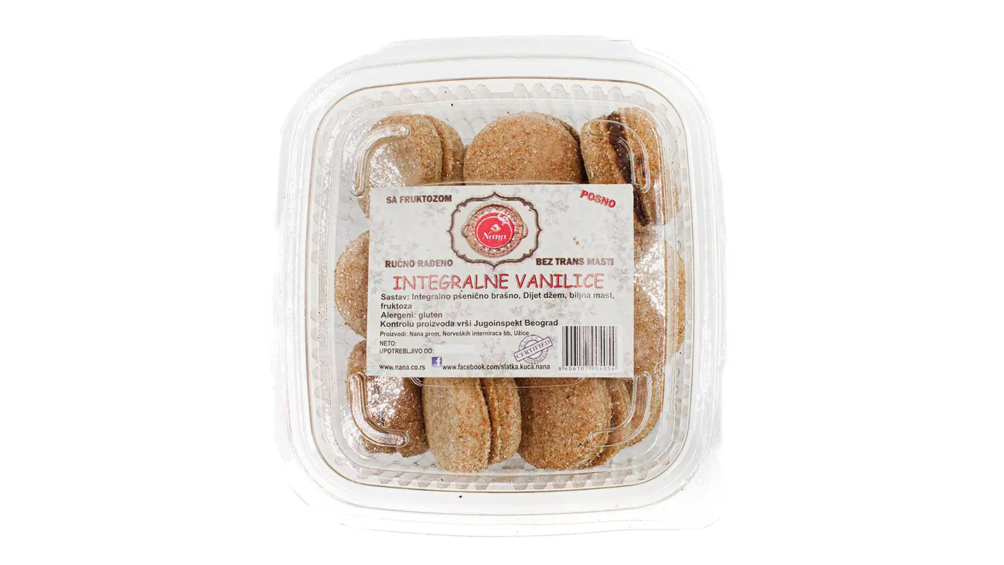 Nana Integralne vanilice, 150g