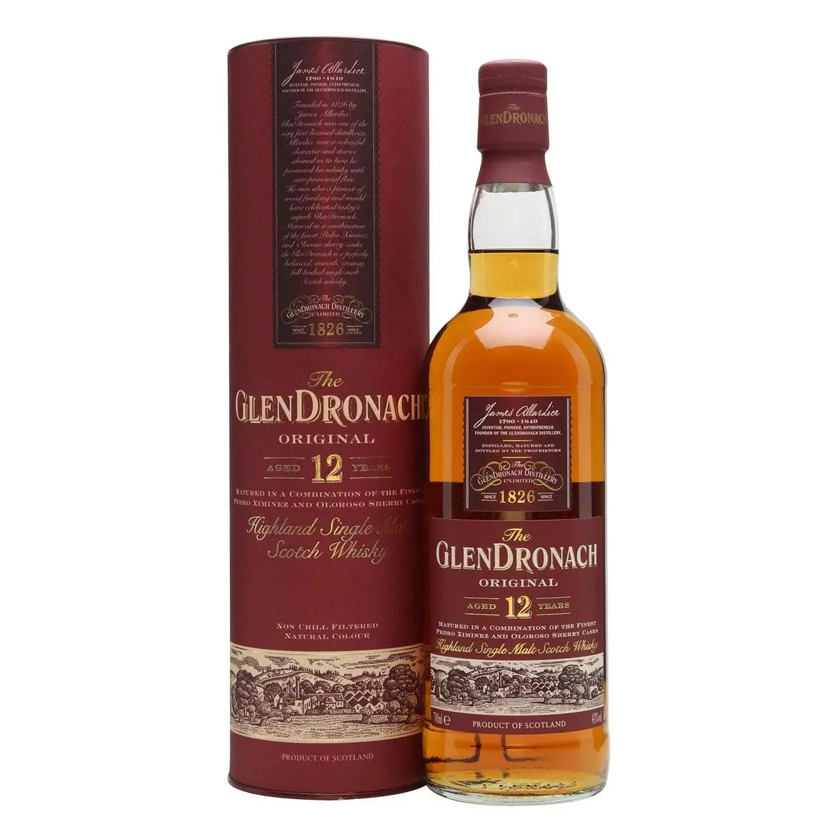 GlenDronach Original Viski, Aged 12 Years, 0.7l