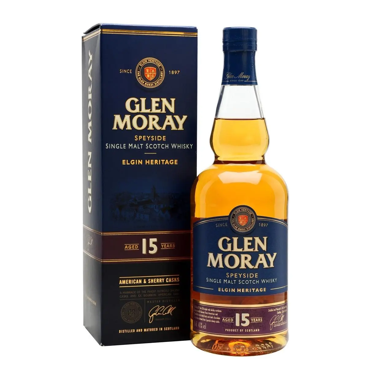 Glen Moray Viski, Aged 15 Years, 0.7l