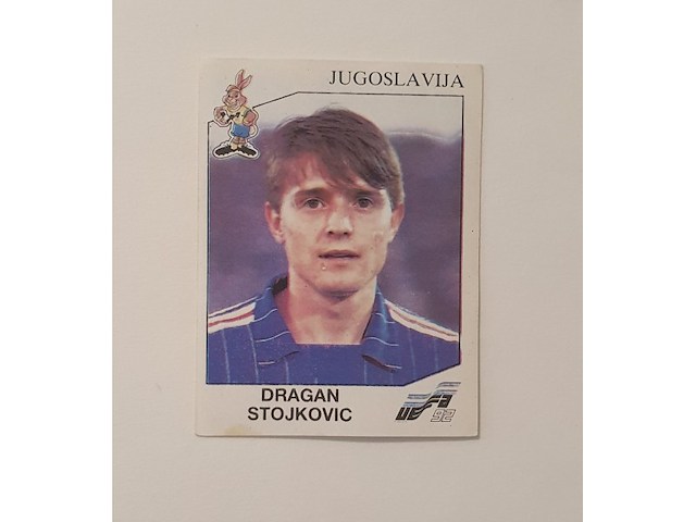 Slicica br. 84 Euro 92 Panini, Dragan Stojković Piksi