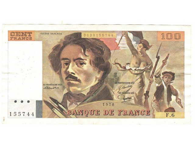 Francuska 100 francs 1978