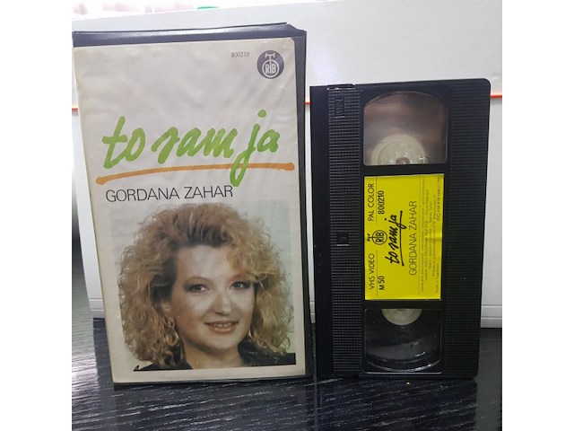 Gordana Zahar Lazarevic - To sam ja - VHS Video kaseta