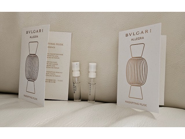 Bvlgari Allegra Magnifying Musk Essence parfemski test.