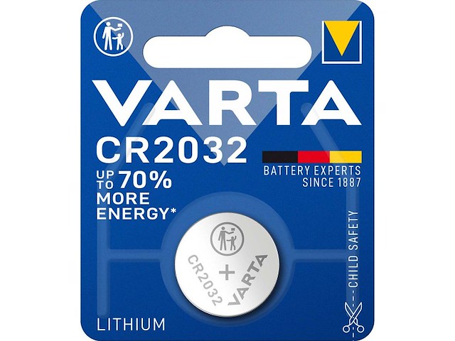 VARTA baterija CR 2032 3V Litijum baterija dugme, Pakovanje 1kom