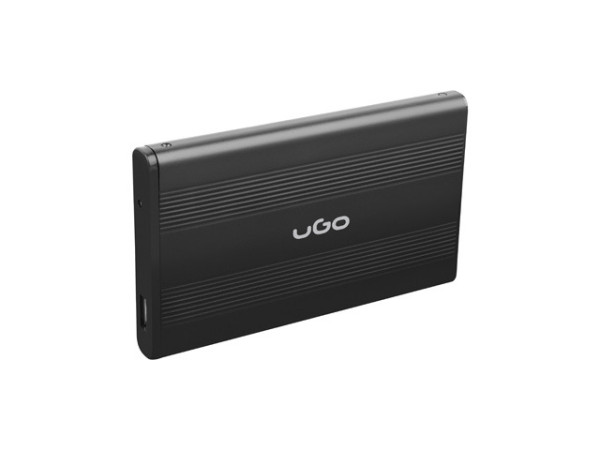 UGO MARAPI S120, HDD/SSD External Enclosure 2.5'', SATA, USB2.0, Aluminium, Black ( UKZ-1003 )