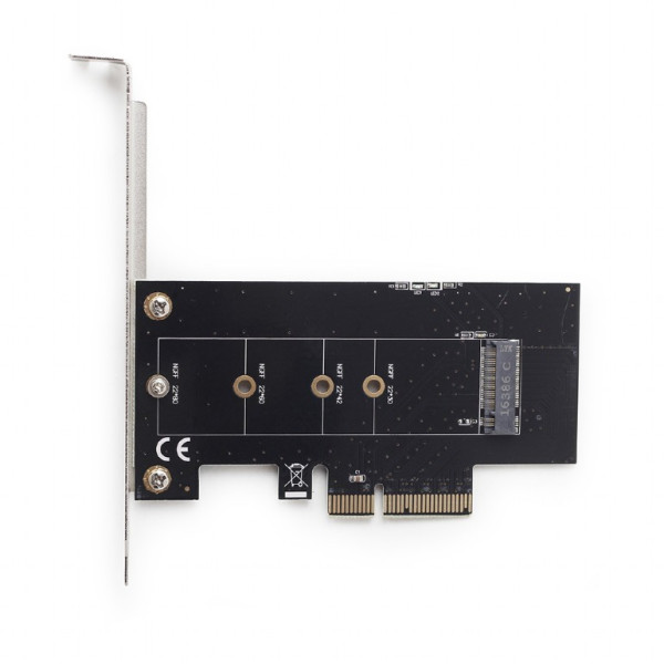 M.2 SSD adapter PCI-Express add-on card, with extra low-profile bracket ( PEX-M2-01 )