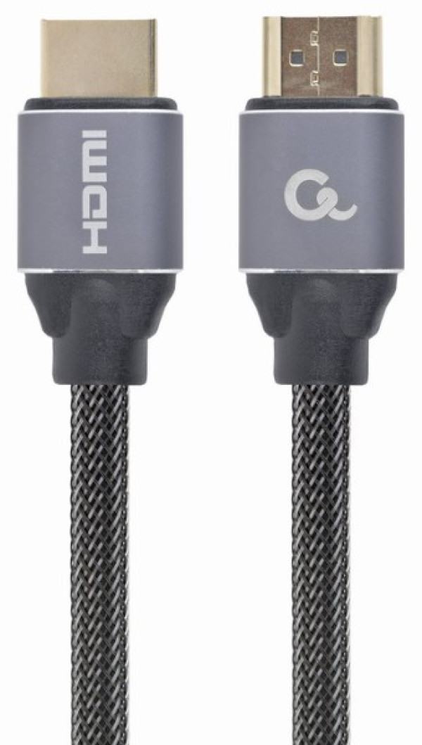 MONITOR Cable, Premium Series, High speed HDMI 4K with Ethernet, HDMI/HDMI M/M, Gold Plated, Braided, 1m ( CCBP-HDMI-1M )