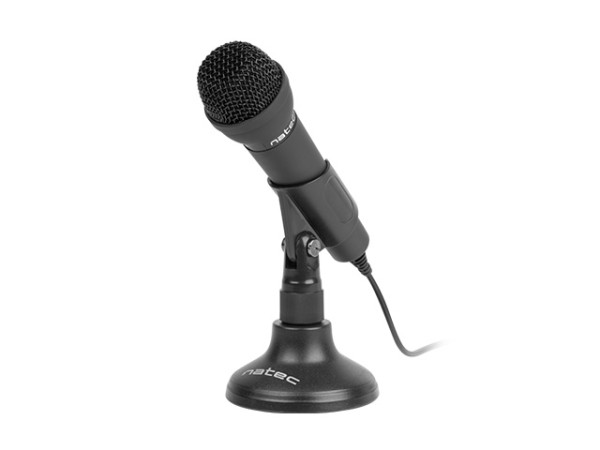 ADDER, Dynamic Microphone w/Stand, 3.5mm Connector, Black ( NMI-0776 )