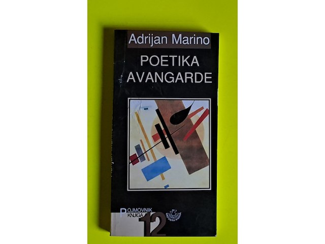 Poetika avanarde  Andrija Marino