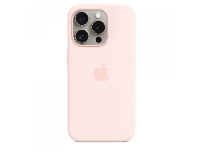APPLE IPhone 15 Pro Silicone Case With MagSafe – Pink ( Mwnj3zm/A )