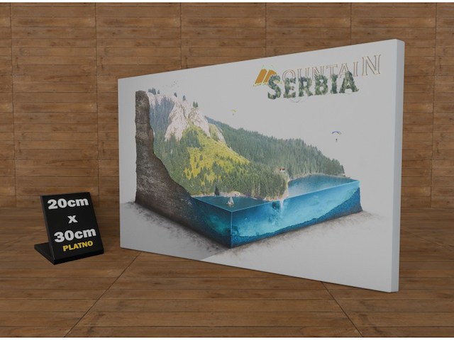 NA PLATNU - 3D Mountain in Serbia - Autorski Rad 20x30