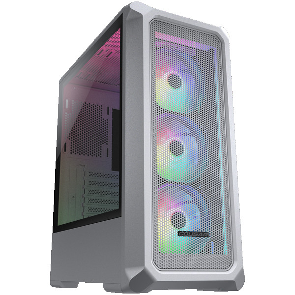 COUGAR | Archon 2 Mesh RGB (White) | PC Case | Mid Tower Mesh Front Panel 3 x ARGB Fans 3mm TG Left Panel ( CGR-5CC5W-MESH-RGB )