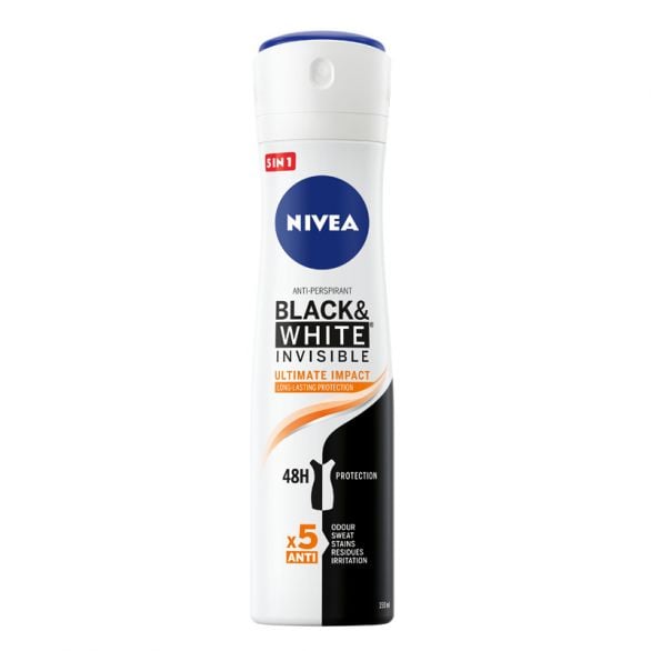 Dezodorans NIVEA Black & White Invisible Ultimate Impact Sprej 150ml
