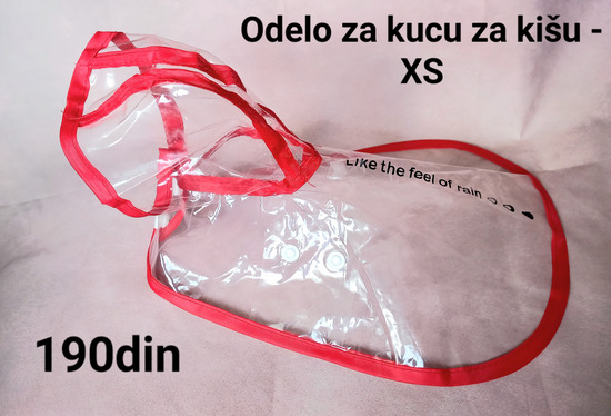 Odelo kabanica za kišu za pse kucu ljubimca XS