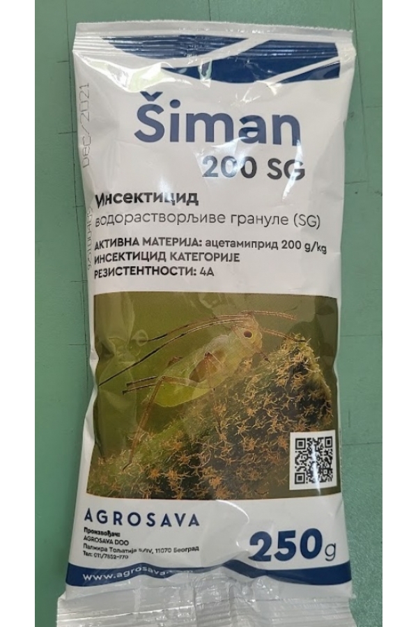 SIMAN 200 SG 250GR
Šifra: 1718 JM: KOM