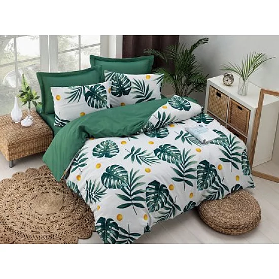 L`ESSENTIEL MAISON KOMPLET POSTELJINA MONSTERA GREEN CENA