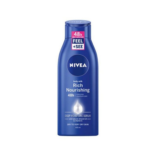 NIVEA hranljivo mleko za telo, 400ml