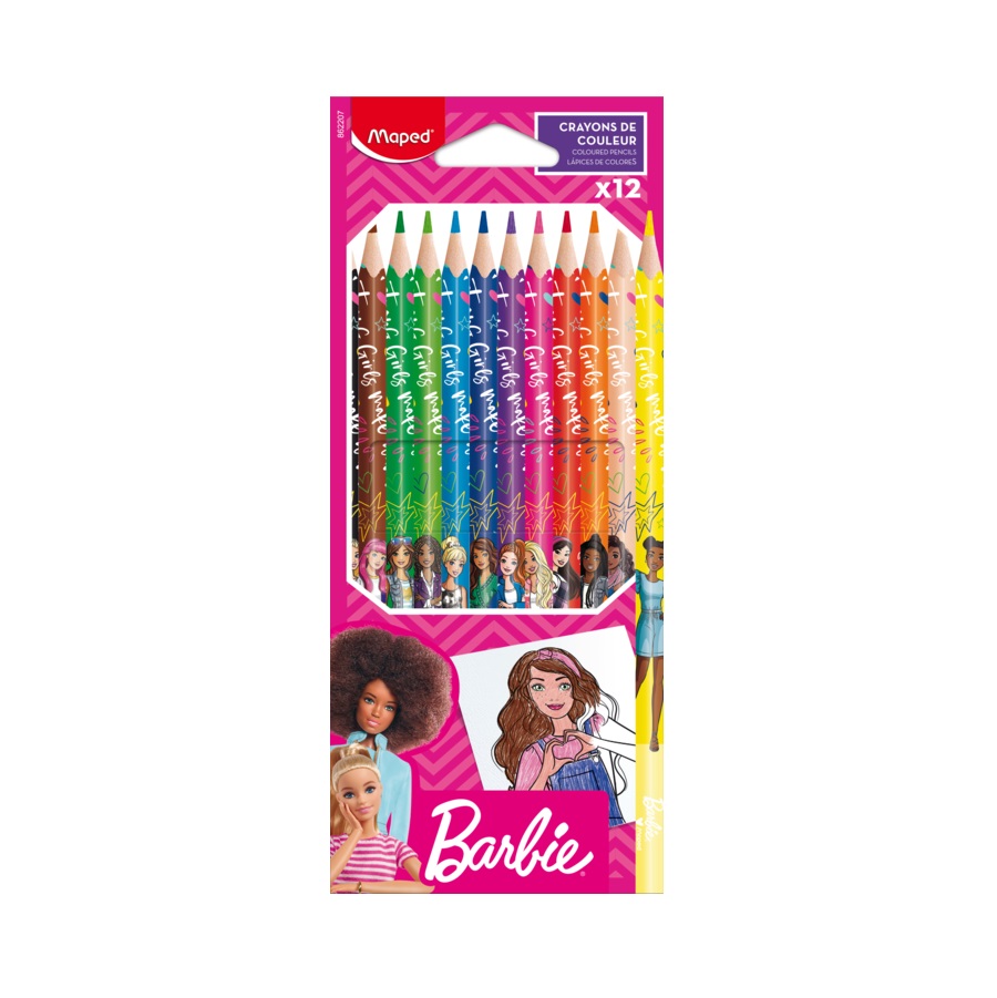 BOJICE ZA CRTANJE MAPED COLOR`PEPS BARBIE