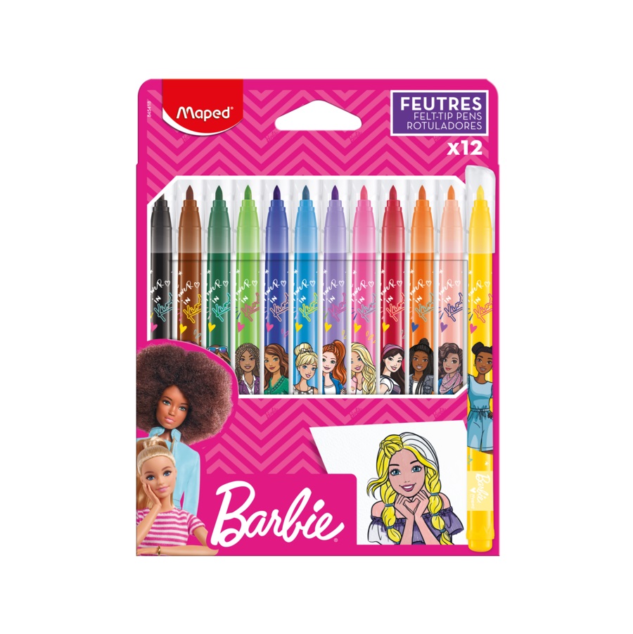 FLOMASTERI MAPED COLOR`PEPS BARBIE