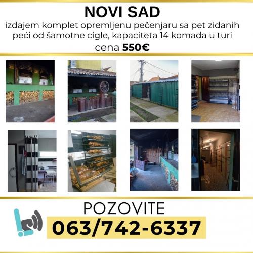 Novi Sad, Salajka, izdajem komplet opremljenu pečenjaru