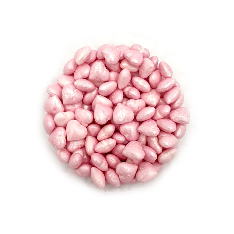 Dekorativne perle srca - ROZA 50g