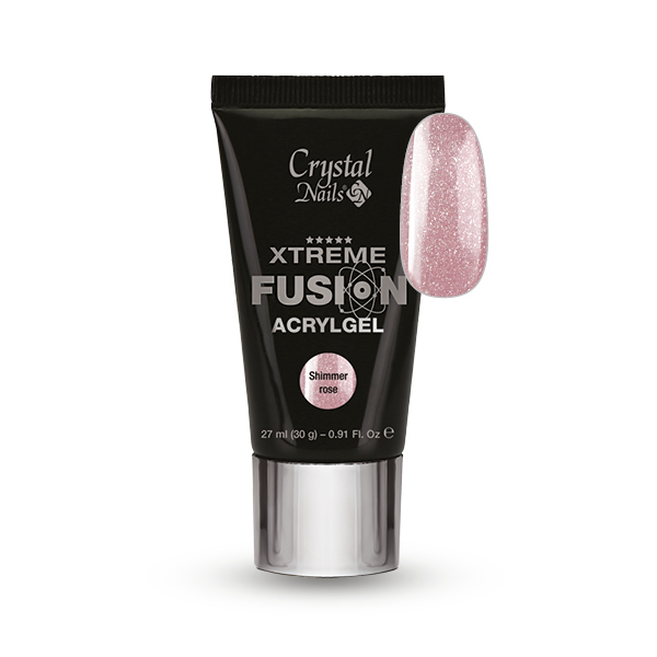 CN Xtreme Fusion akril gel – Shimmer rose 30g