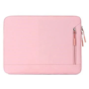 WATER RESISTANT ELEGANT OXFORD LAPTOP SLEEVE W. SIDE POCKET - 15.6" - PINK