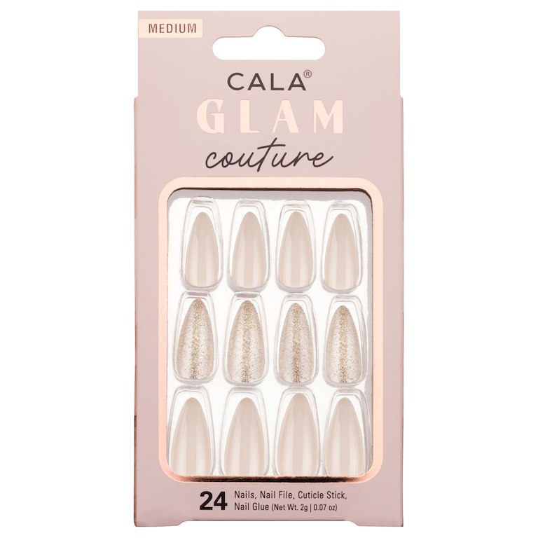 Set press on tipsi CALA Glam Couture Glitter