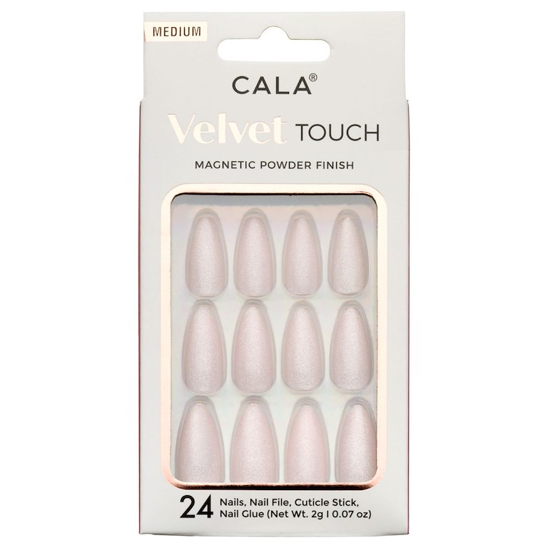 Set press on tipsi CALA Velvet Touch Cateye Pink