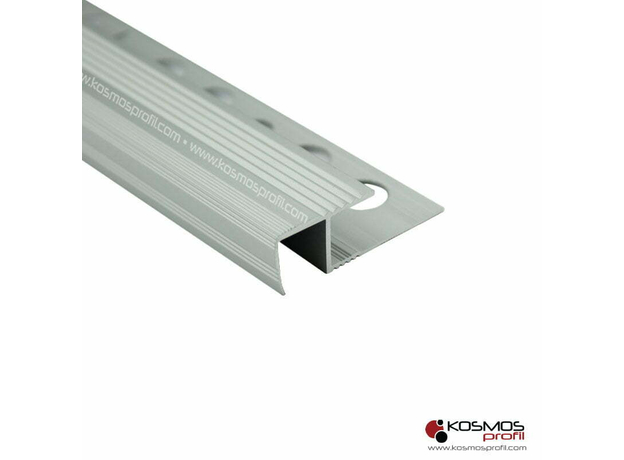 Lajsna za stepenice i laminat PFA-10 2,7m/10mm srebro-mat