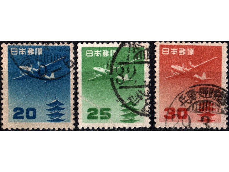 kt607n 11.avg1952 Japan Mi597A-600A(-o-)3/4