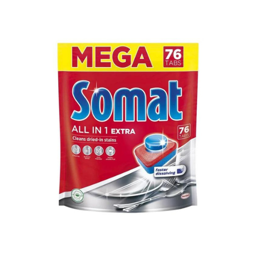 SOMAT All in 1 Extra Tablete za mašinsko pranje posudja 76 komada