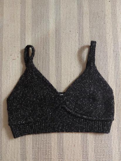 Pull&Bear sivi pleteni top