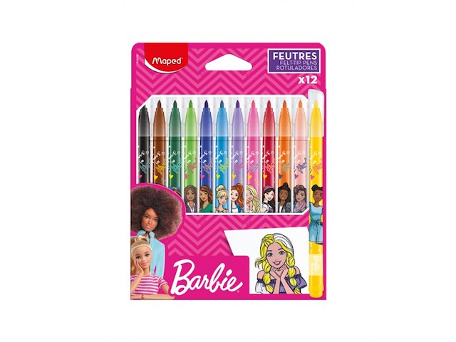 FLOMASTERI MAPED COLOR`PEPS BARBIE