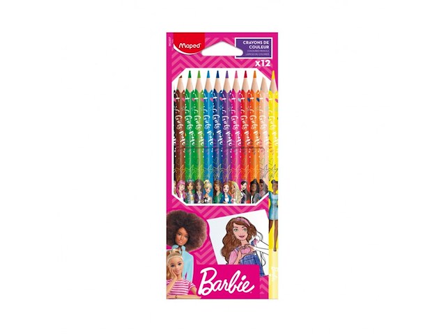 BOJICE ZA CRTANJE MAPED COLOR`PEPS BARBIE