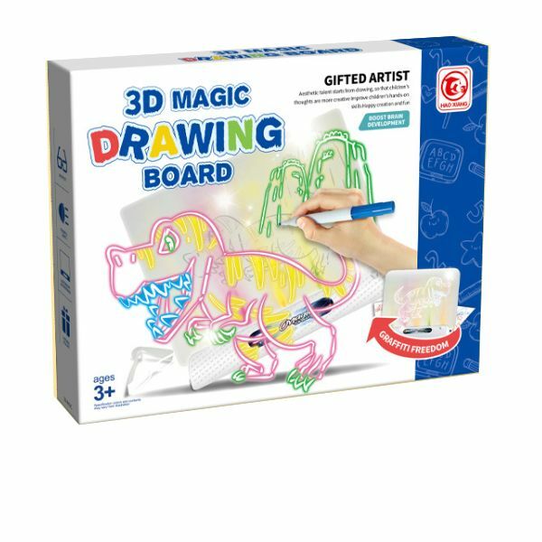 3D MAGICNA TABLA ZA BOJENJE + 6 BOJE 6619